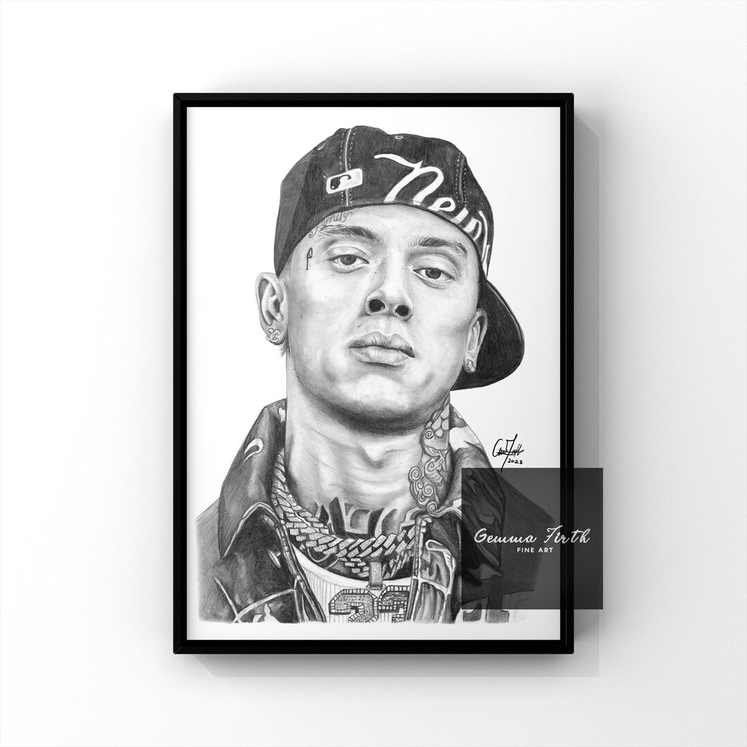 Central Cee Drawing Print A4 Print Unframed - Etsy