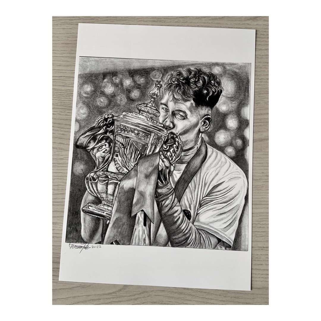 Roberto Firmino Print Hand Drawn Design A4 Original Artwork Liverpool ...