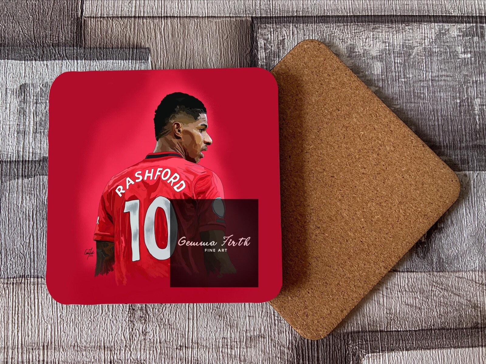Marcus Rashford Themed Coaster Original Digital Drawing - Etsy