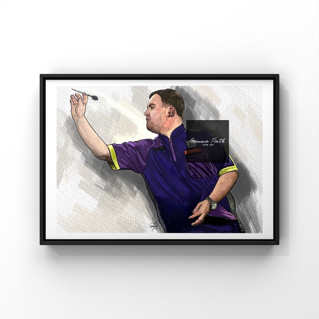 Drawing of Luke Littler Inspired Drawing Print A4 Original Artwork ...