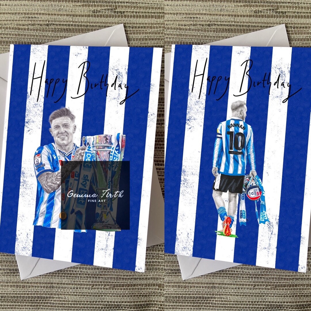 Sheff Wed Inspired Birthday Cards A5 Size Handmade - Etsy