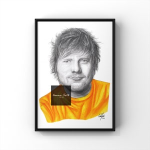 Famous Singer Pencil Drawing Ed S Drawing A4 Print ORIGINAL ARTWORK - Etsy
