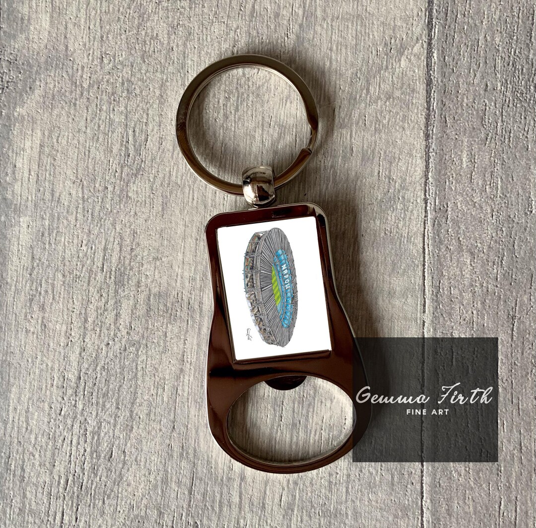 Stadio Diego Armando Maradona Drawing Inspired Bottle Opener Keyring ...