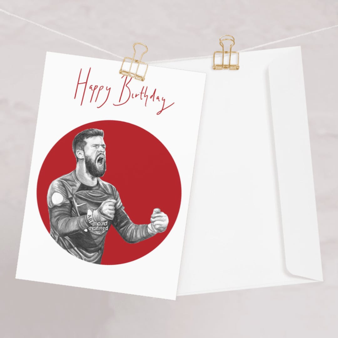 Alisson Becker Drawing Birthday Card A5 Size Handmade HAMMER CARD - Etsy
