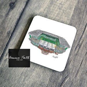 Parkhead Stadium Inspired Drawing Coaster Handmade Hand Drawn Design ...