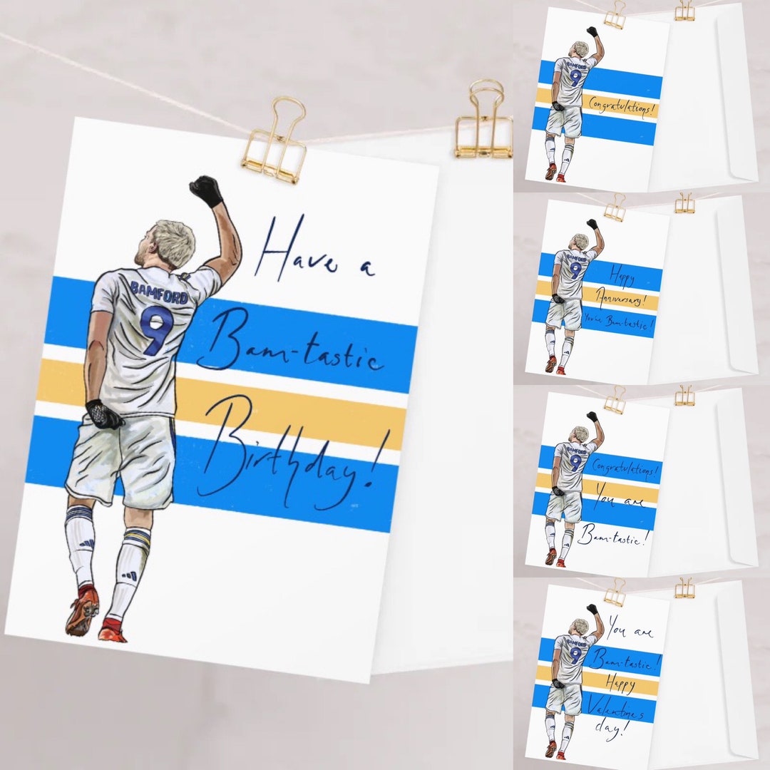 Patrick Bamford Drawing Birthday Card Valentines Card Congratulations ...