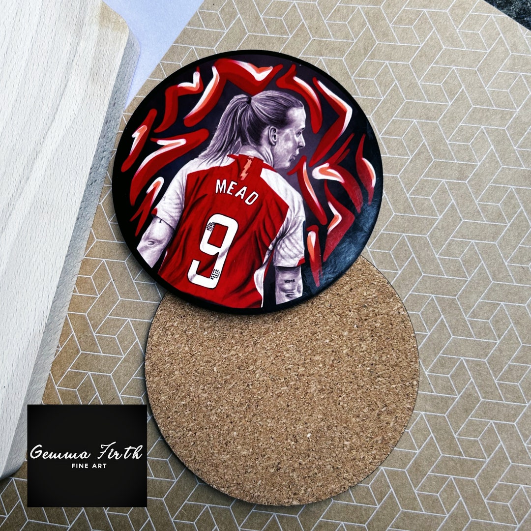 Beth Mead Coaster Pencil Drawing Round Coaster Design Gooners Inspired ...