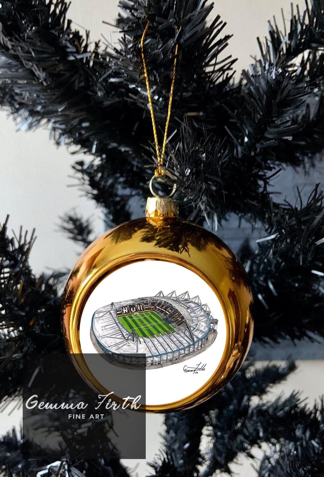 Hull Tigers MKM Stadium Drawing Inspired Christmas Bauble Design ...