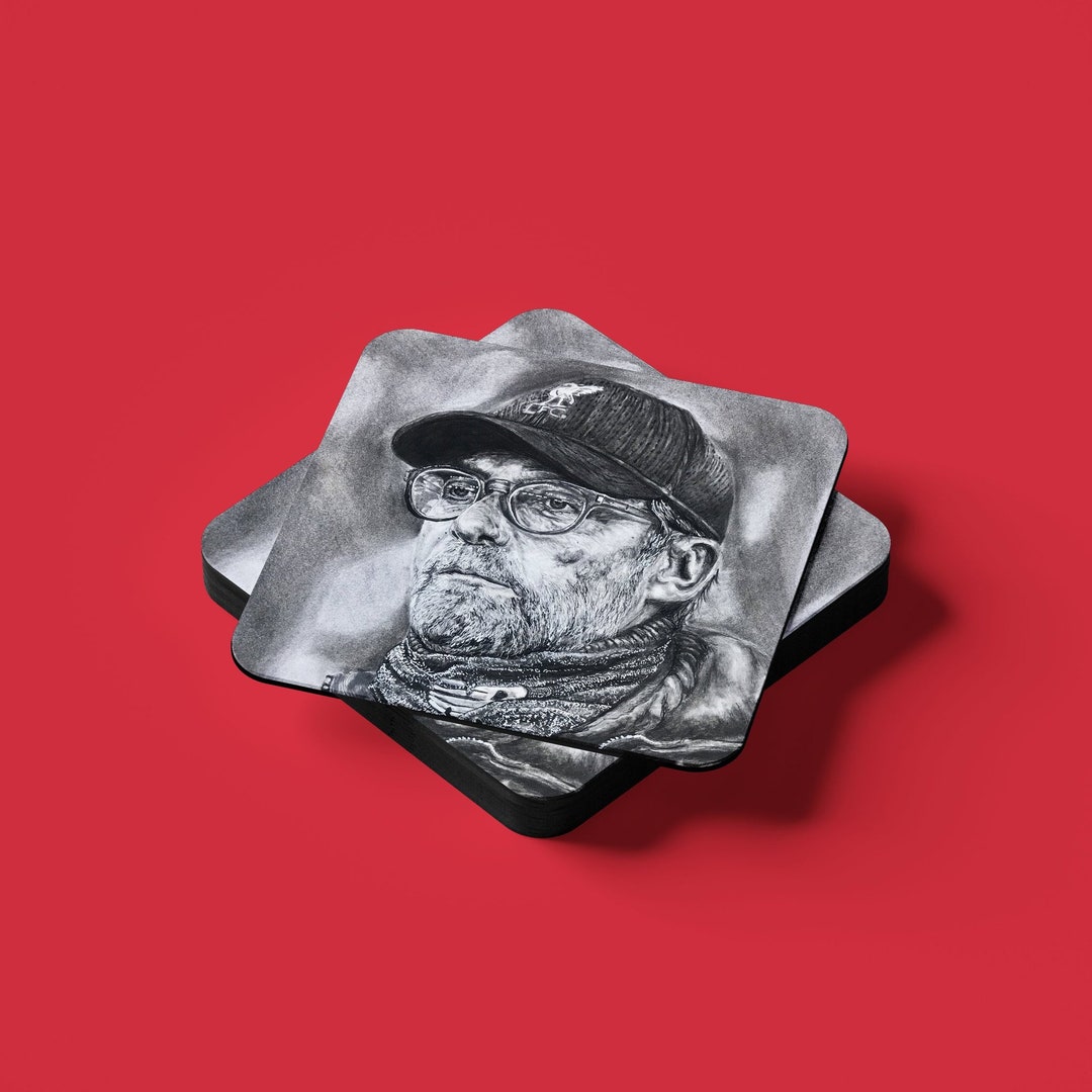 Jurgen Klopp Pencil Drawing Coaster Original Artwork - Etsy UK