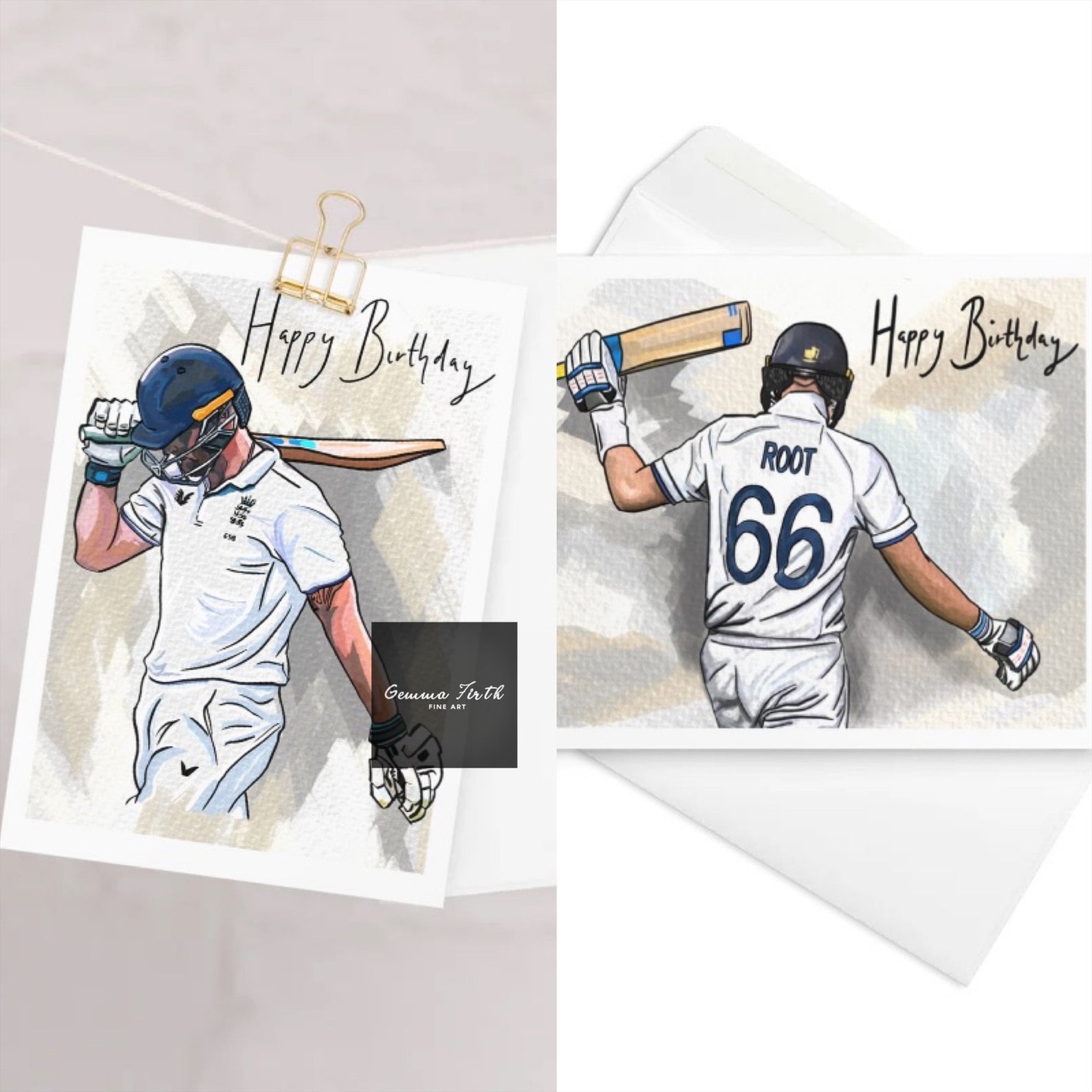 Cricket Portraits Drawing Birthday Card A5 Size Handmade HAMMER CARD - Etsy