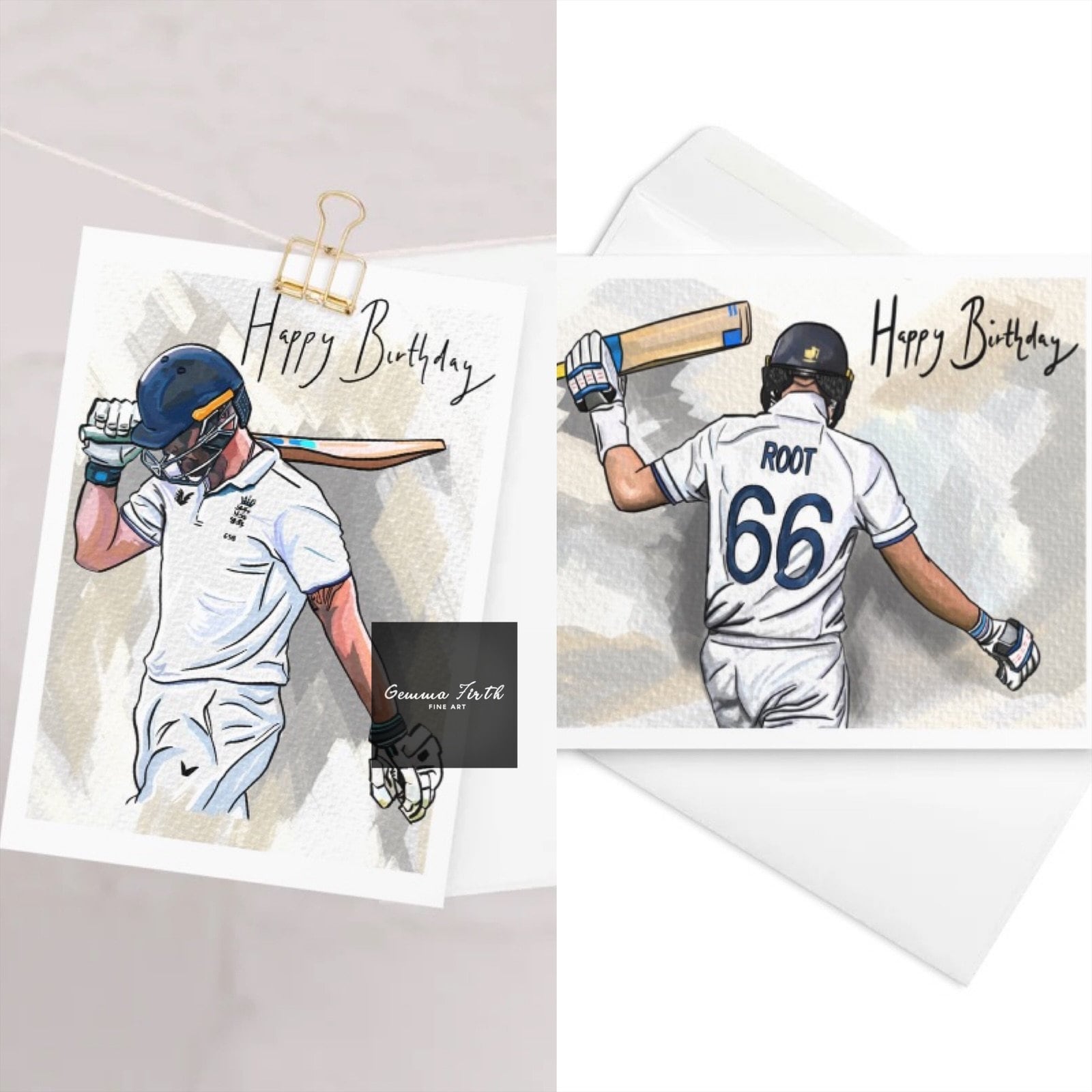 Cricket Portraits Drawing Birthday Card A5 Size Handmade HAMMER CARD - Etsy