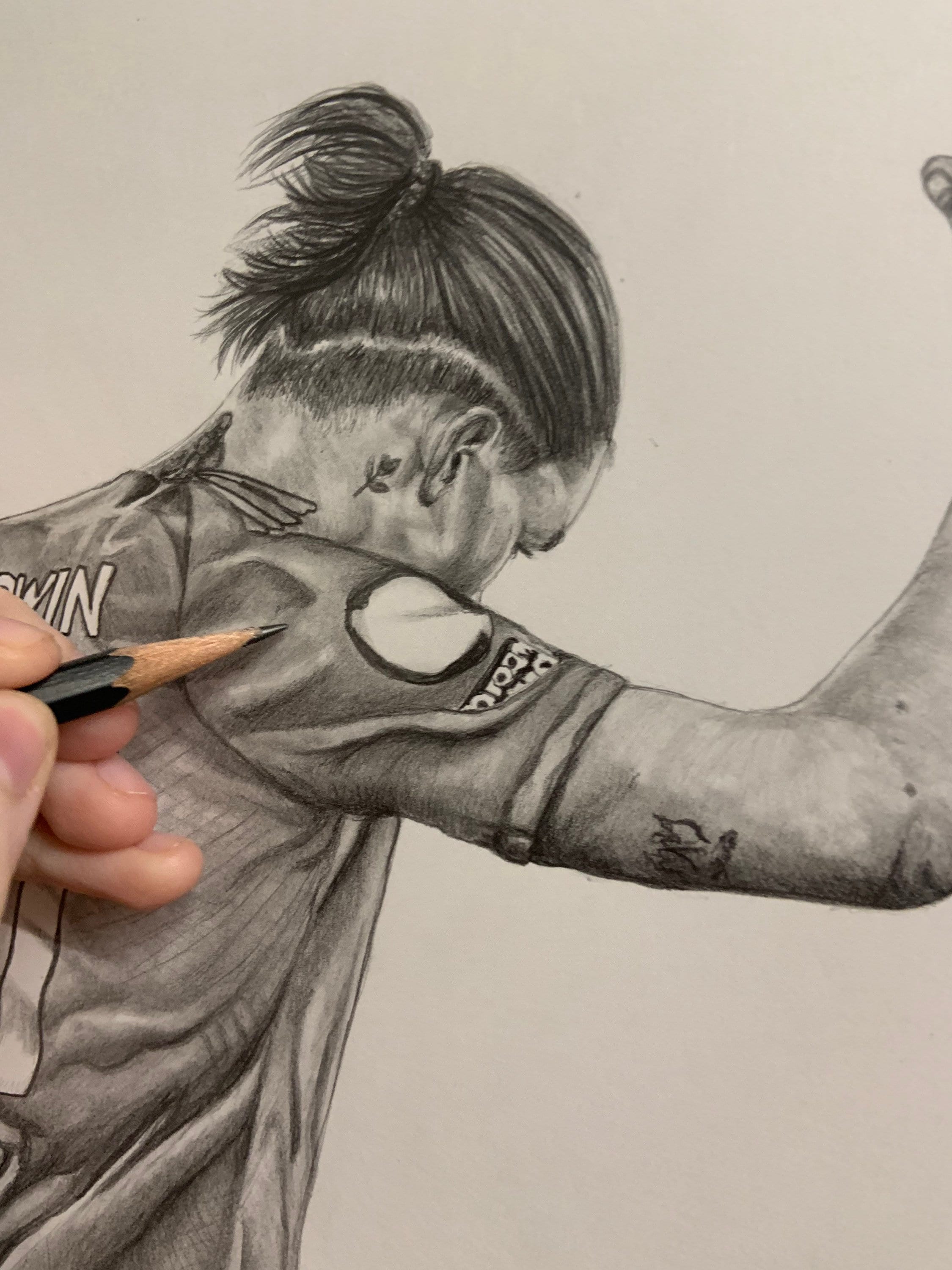 Darwin Nunez Inspired Pencil Drawing Coaster Original Digital - Etsy