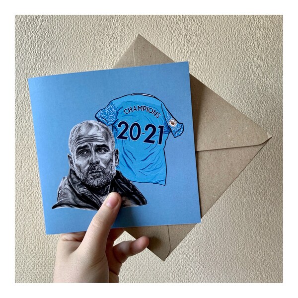 Manchester City Birthday Cards - Etsy