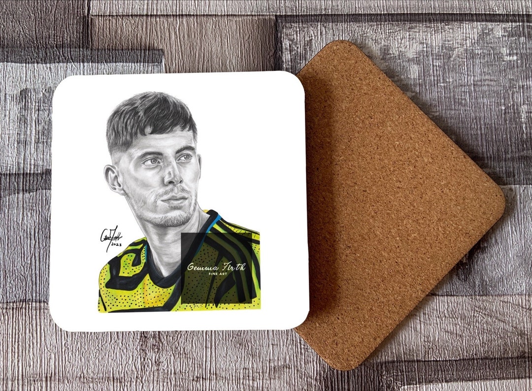 Kai Havertz Drawing Coaster Handmade Hand Drawn Design - Etsy