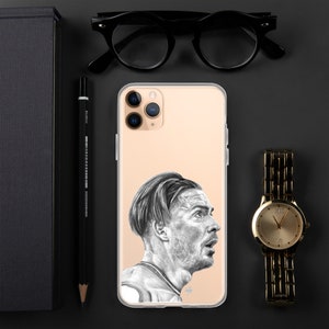 Jack Grealish Inspired Pencil Drawing Clear Case for Iphone® - Etsy Canada
