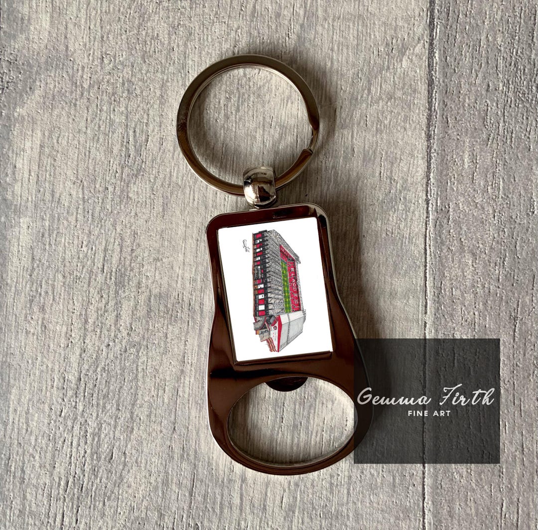 Bramall Lane Drawing Inspired Bottle Opener Keyring Metal Original ...
