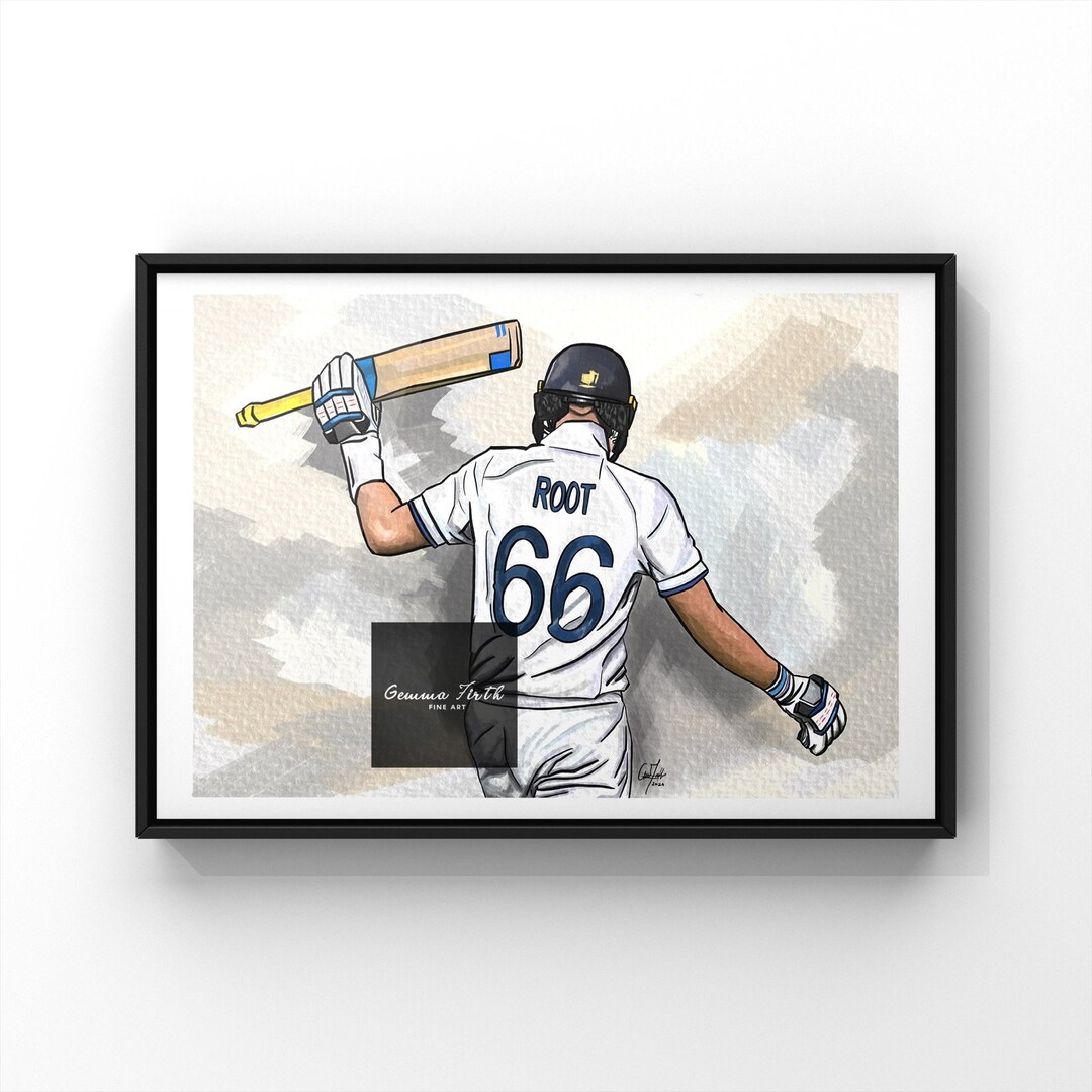 Drawing of Joe Root Inspired Drawing Print A4 Original Artwork ...