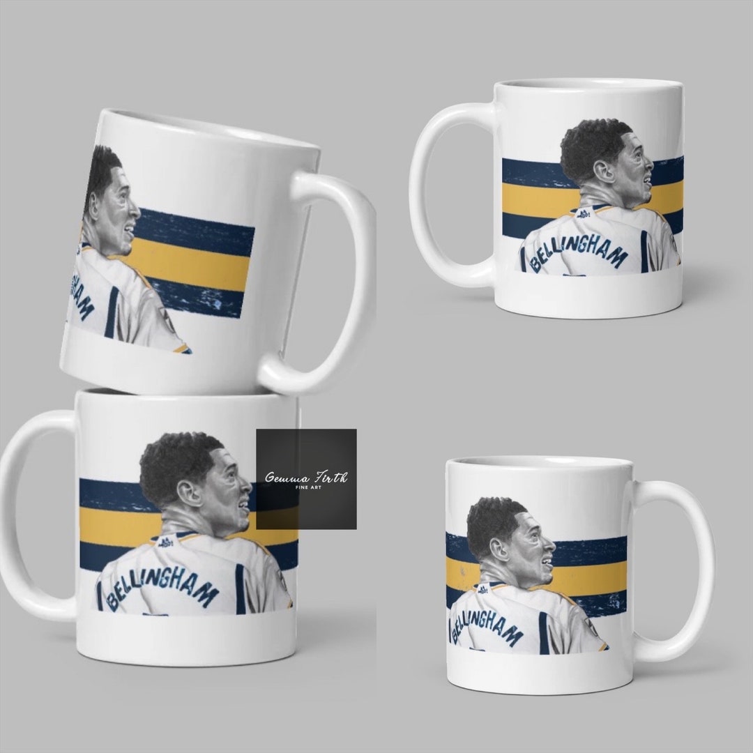 Drawing of Jude Bellingham Digital Drawing Inspired Pencil Drawing Mug ...