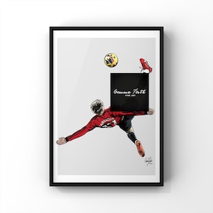 Drawing of Alejandro Garnacho Inspired Drawing Print A4 Original Art ...