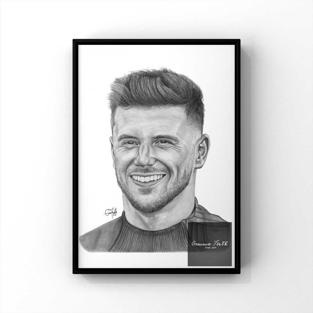 Mason Mount A4/A5/A3 Print Pencil Drawing Original Artwork | Football ...