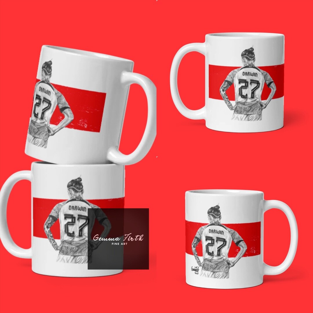 Drawing of Darwin Nunez Pencil Drawing Inspired Pencil Drawing Mug ...
