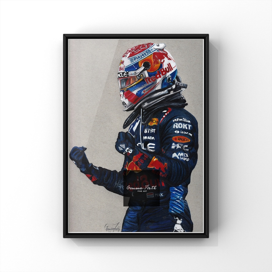 Colour Pencil Drawing of Max Verstappen A4 A5 A3 UNFRAMED PRINT - Etsy