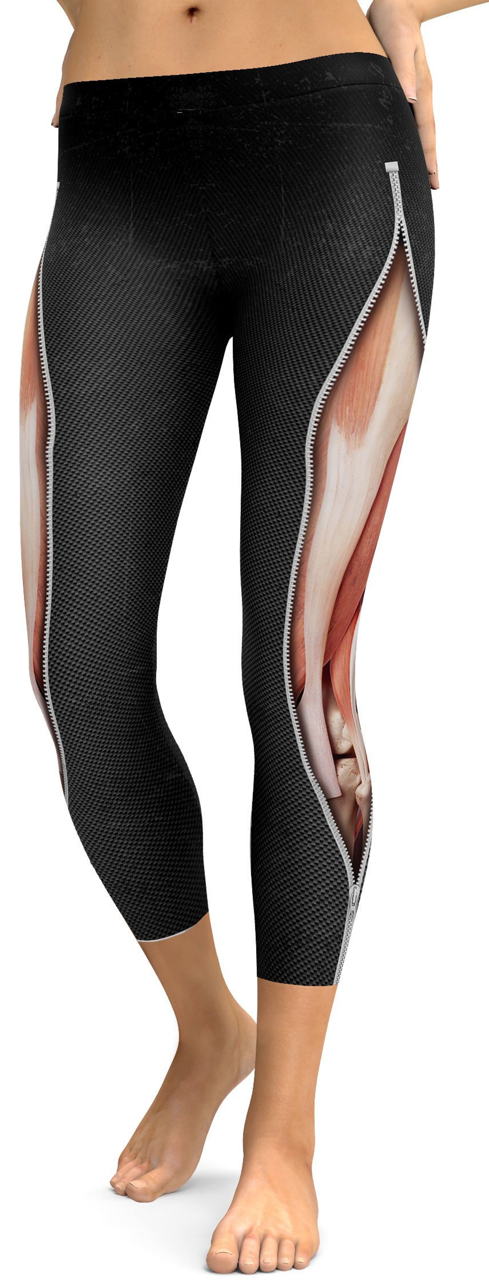 Realistic Muscles With Zipper Capris - Etsy