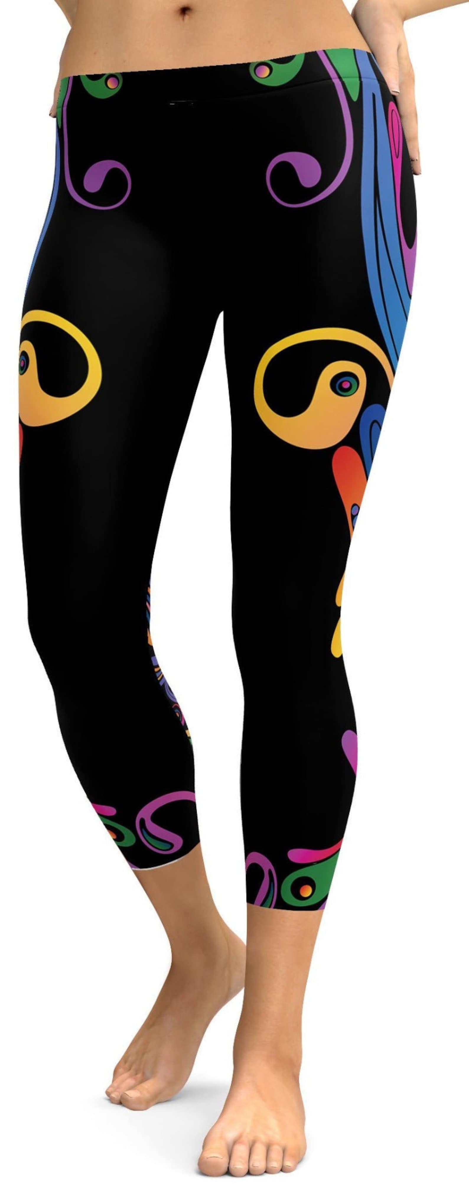 Colorful Swirl Capris - Etsy