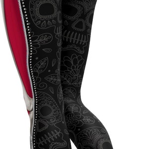 Realistic Skeleton With Black Zipper Capris - Etsy