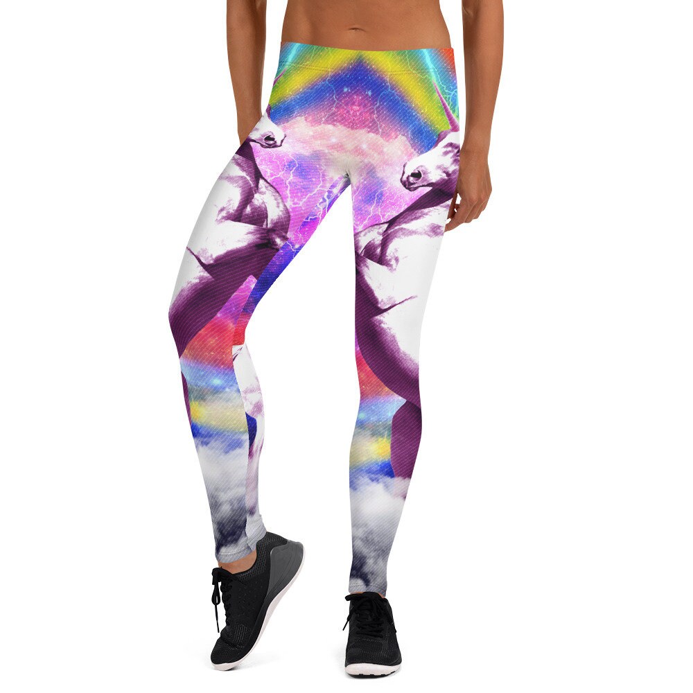 Rainbow Unicorn Leggings - Etsy