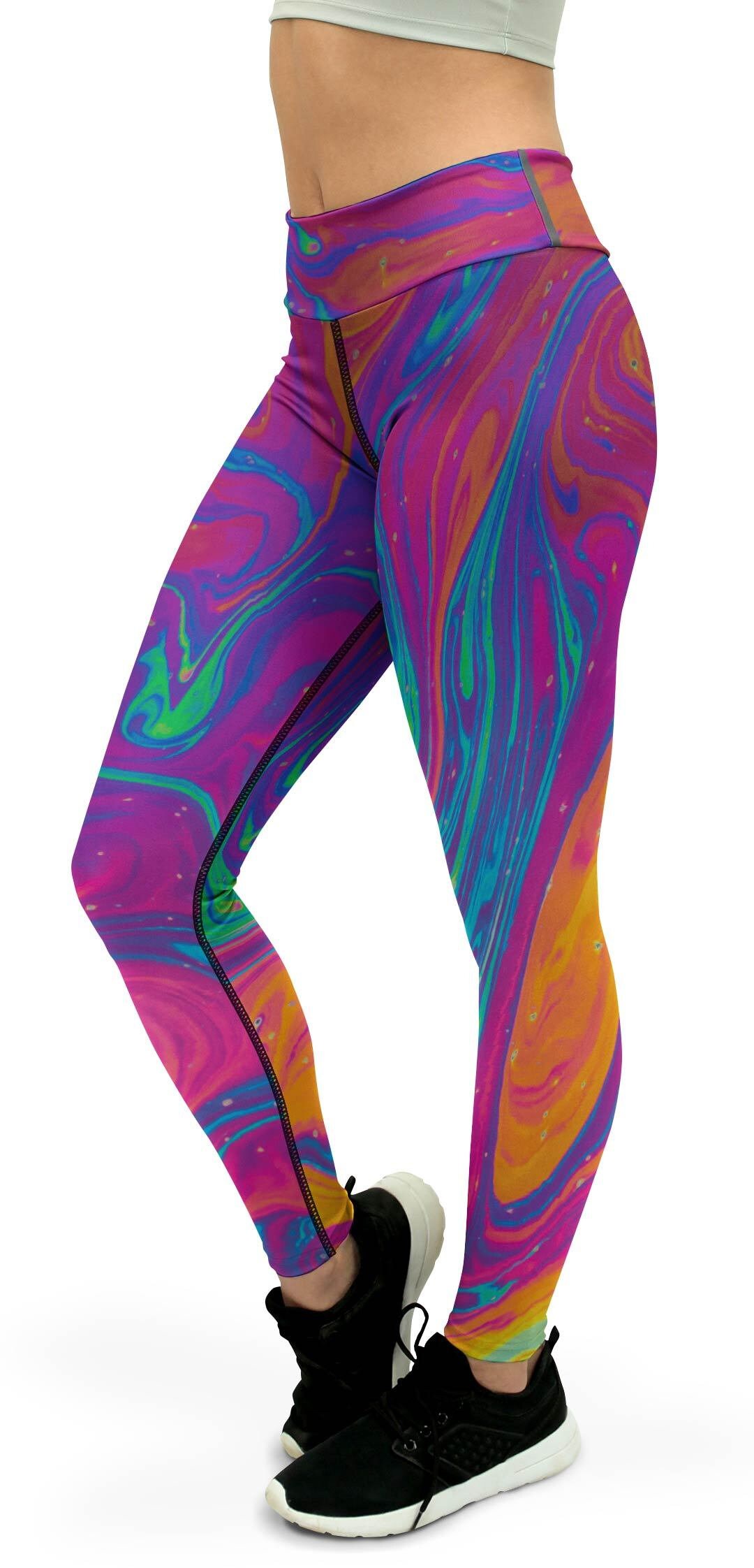 Colorful Splash Yoga Pants - Etsy