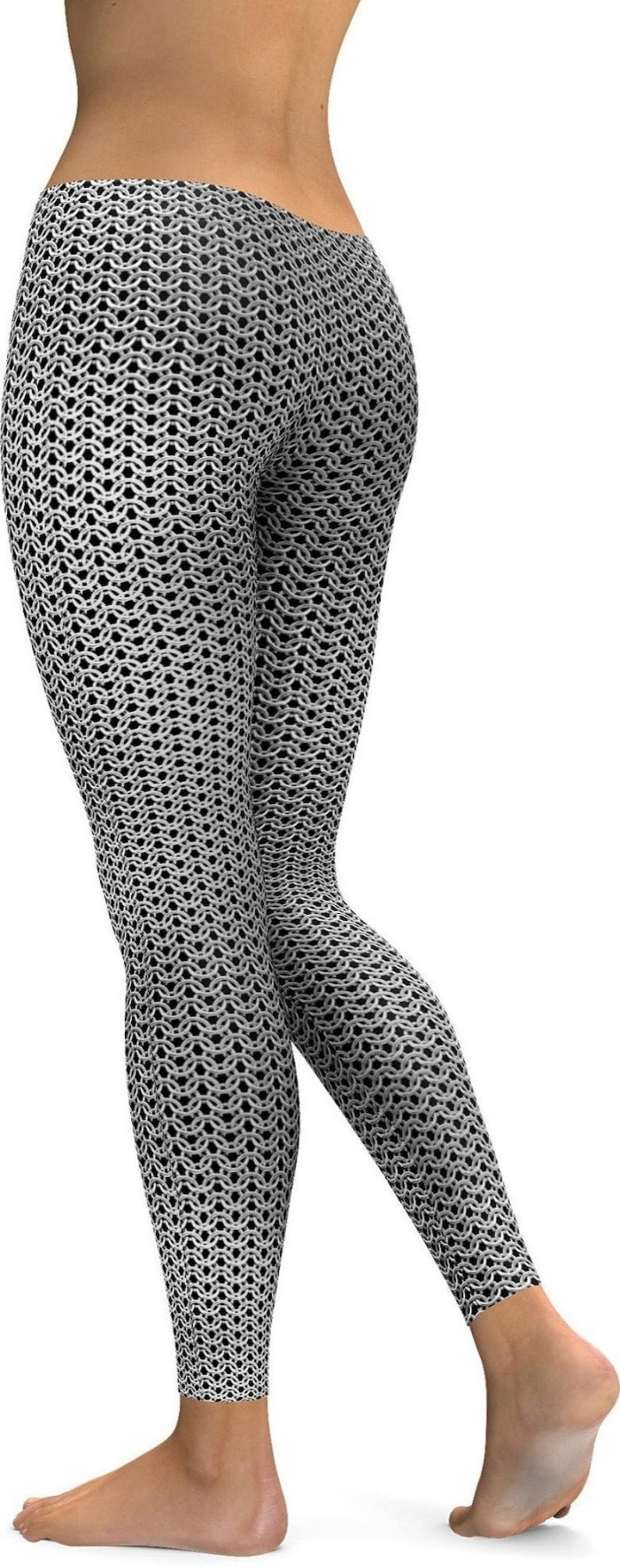 Knight Chainmail Leggings Women - Medieval Costume, High Waisted ...