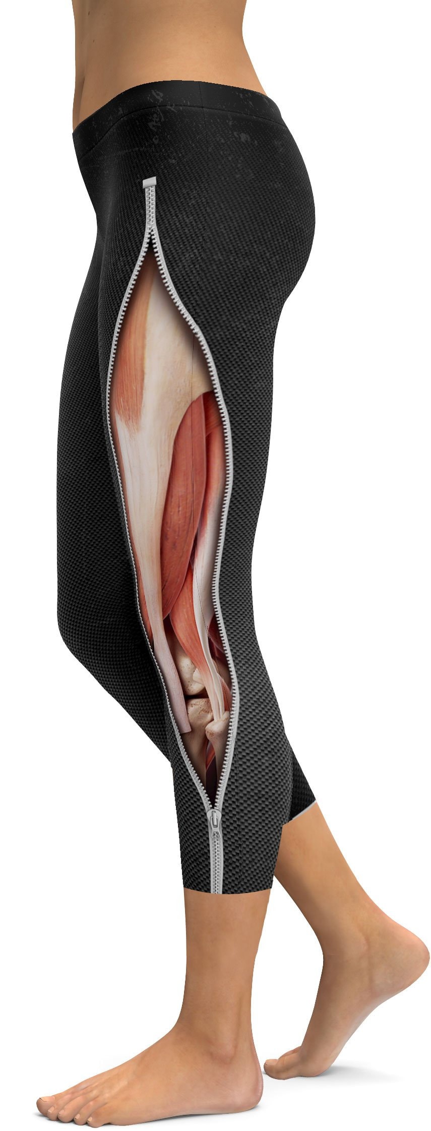 Realistic Muscles With Zipper Capris - Etsy
