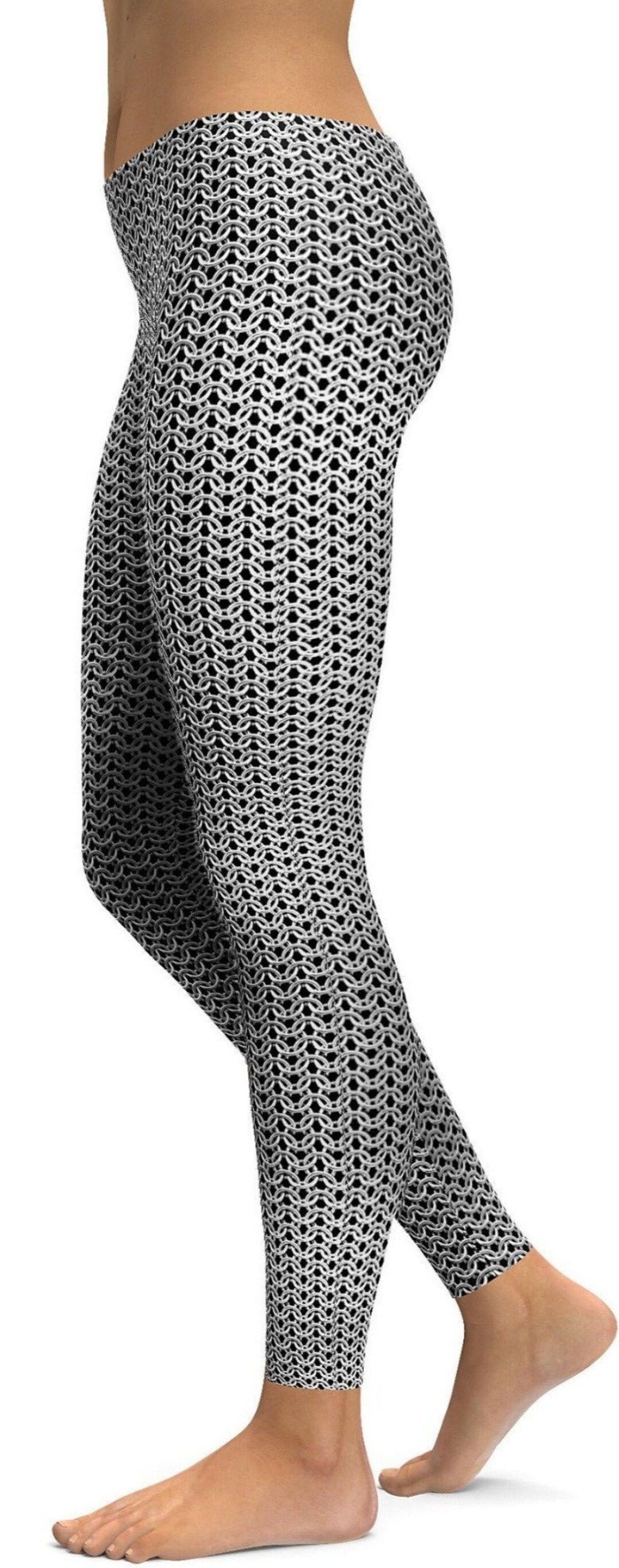 Knight Chainmail Leggings Women - Medieval Costume, High Waisted ...