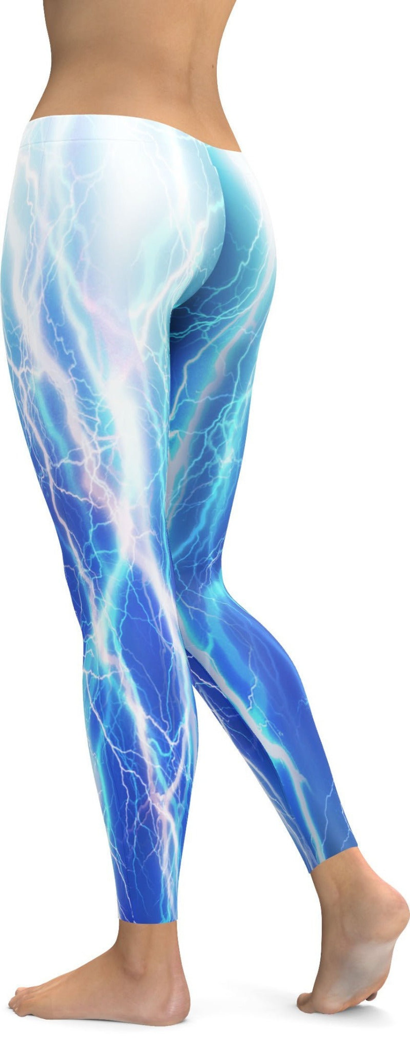 Vibrant Lightning Leggings - Etsy