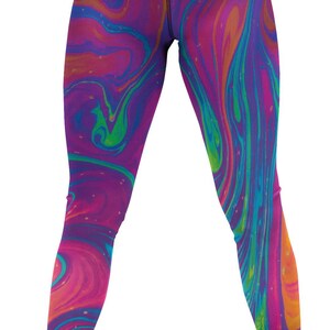 Colorful Splash Yoga Pants - Etsy