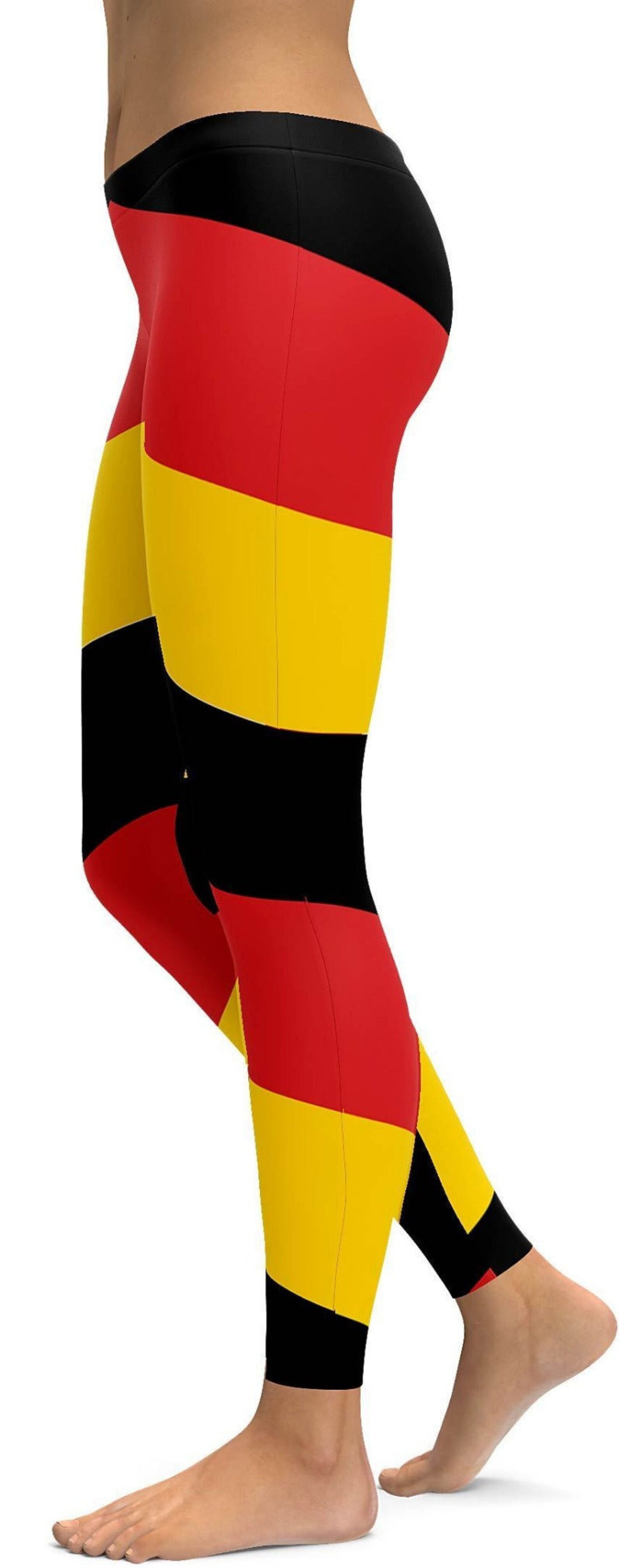 German Flag Leggings - High Waisted Activewear for Women's Workout ...