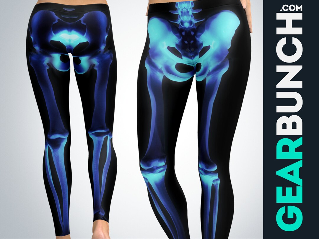 X-ray Skeleton Leggings for Women, Halloween Scary Outfit Gift for Her ...