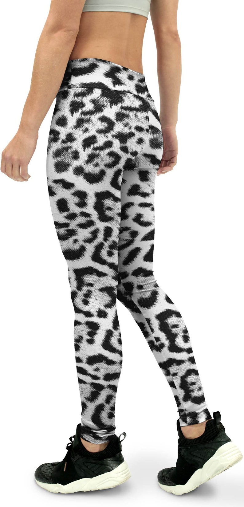 Snow Leopard Skin Yoga Pants - Etsy