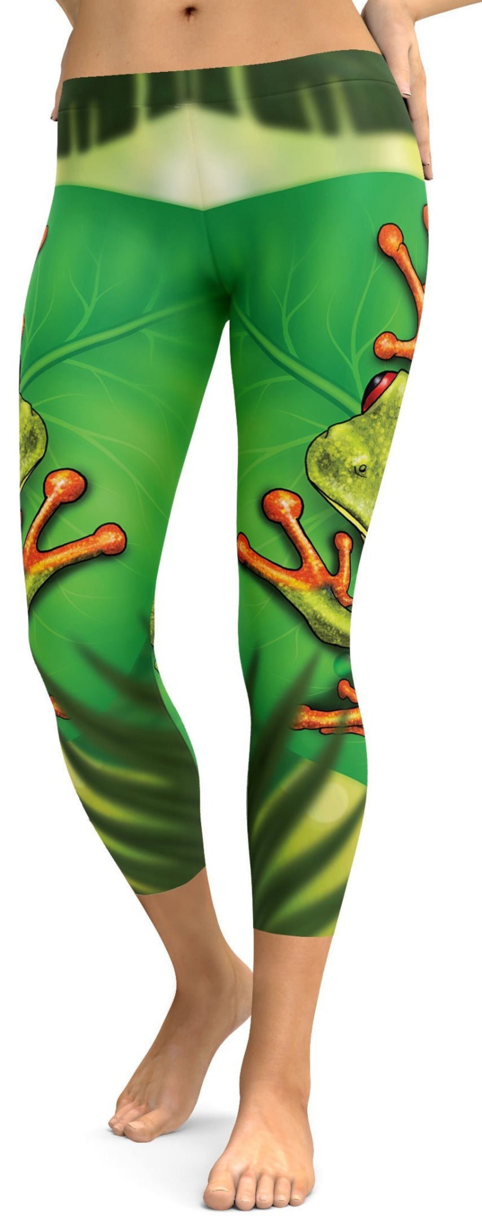 Green Tree Frog Capris - Etsy