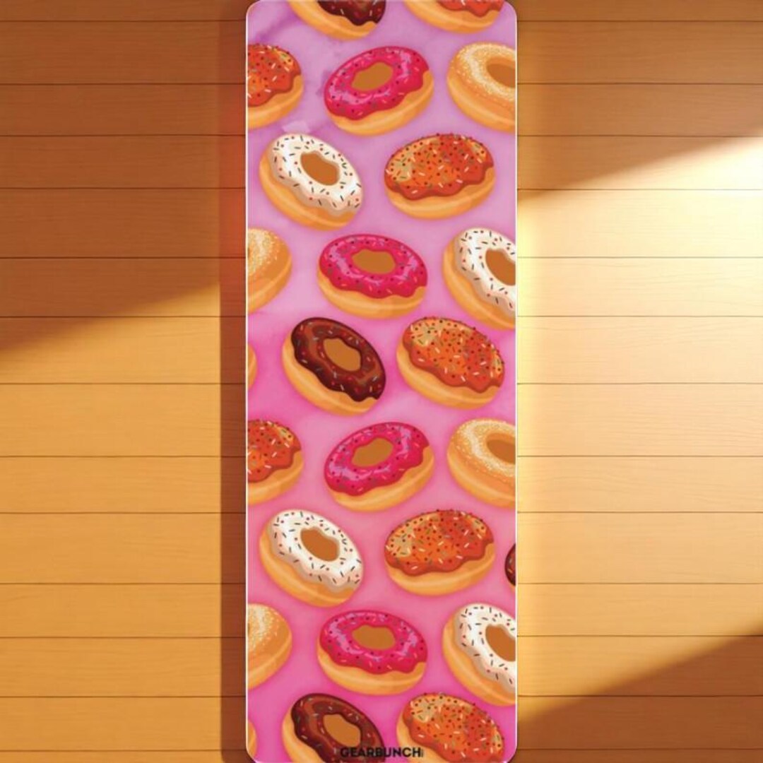 Simple Food Print Yoga Mats for Women, Unique Printed Yoga Mat ...