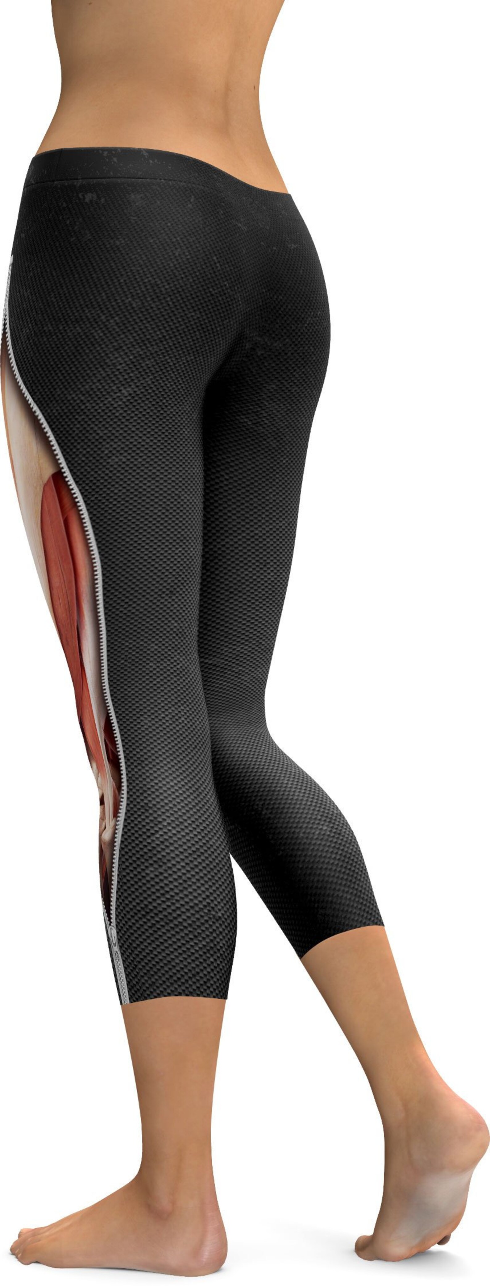 Realistic Muscles With Zipper Capris - Etsy