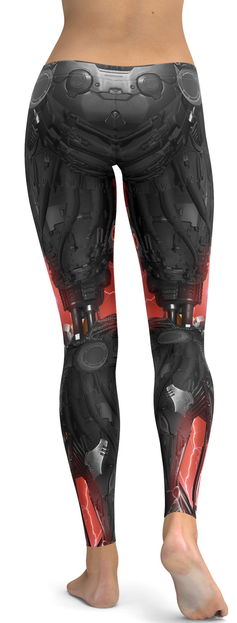 Mechanical Robot Leggings for Women, Gothic Sci-fi Cyberpunk Robotic ...