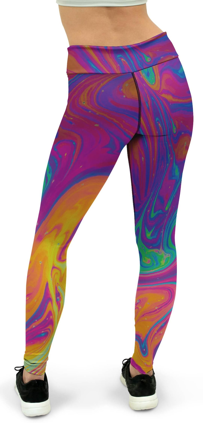Colorful Splash Yoga Pants - Etsy