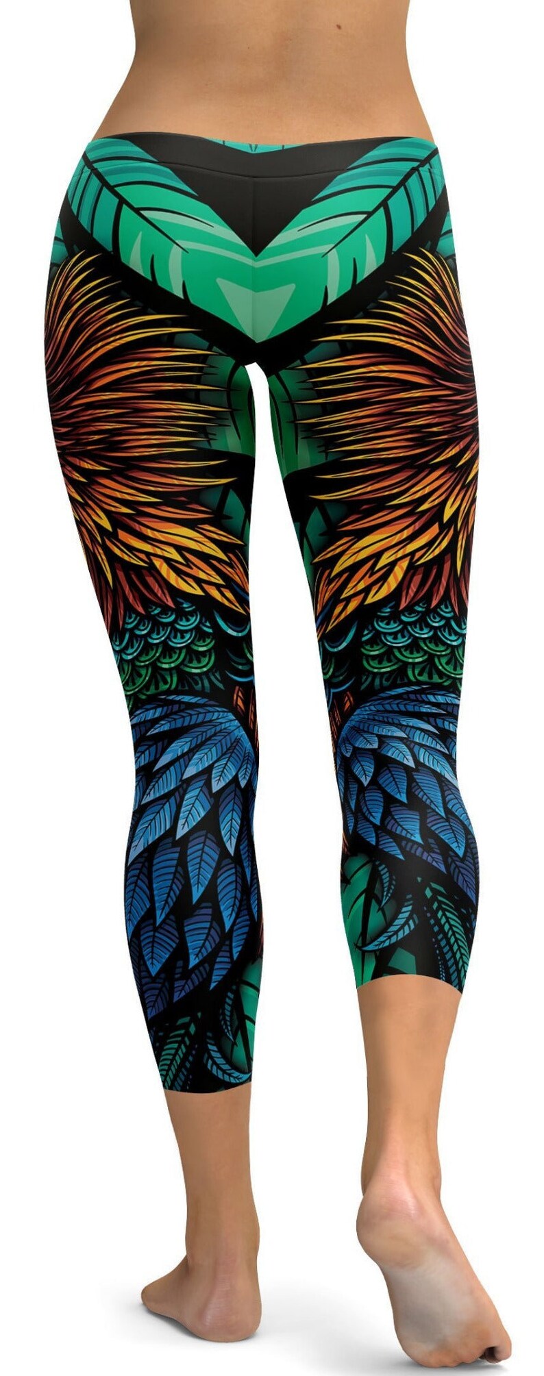 Colorful Rooster Capris - Etsy