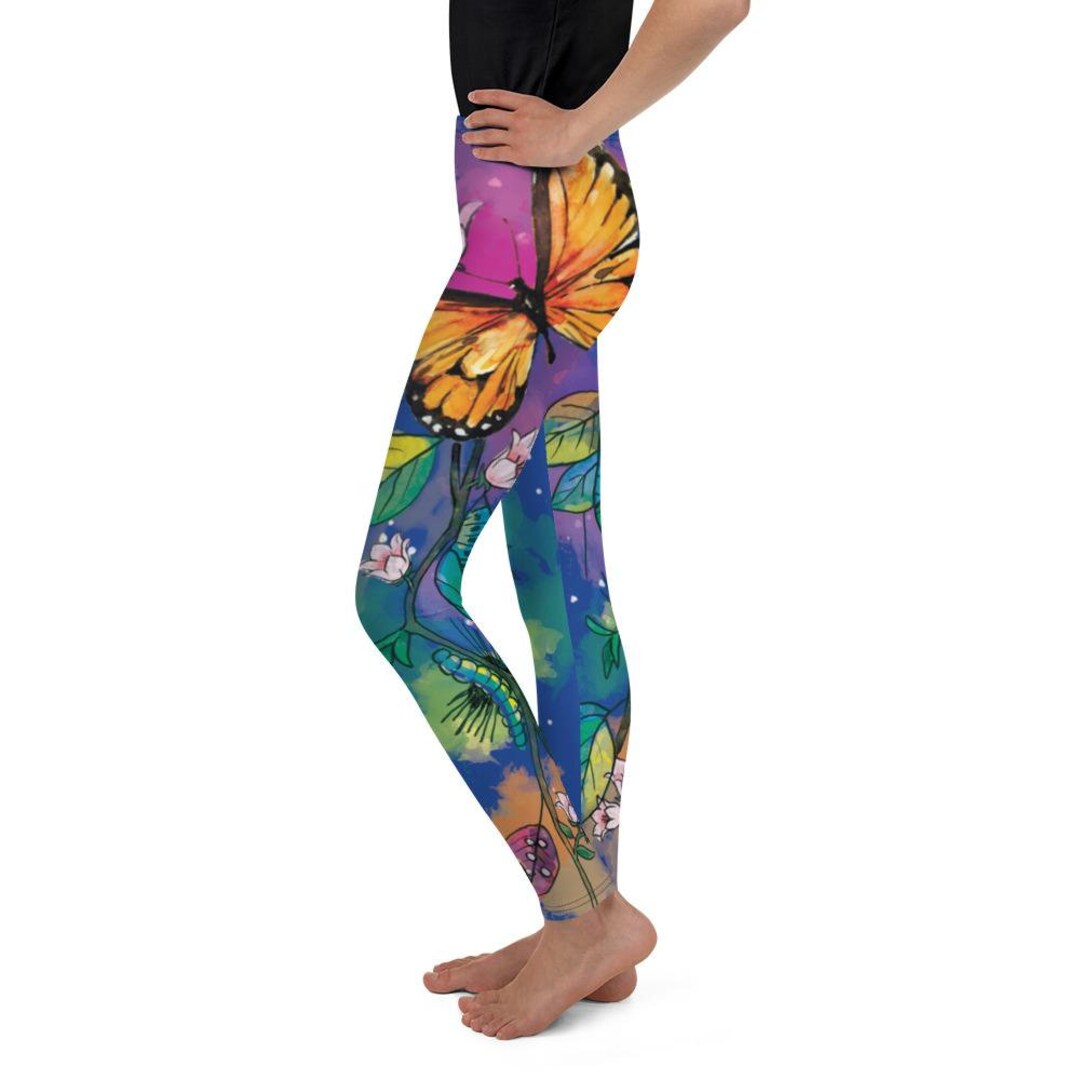Blue Metamorphosis Youth Leggings - Etsy