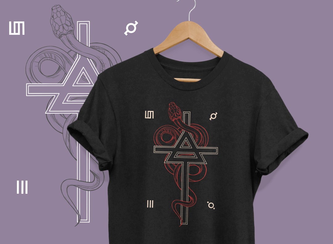 Thirty Seconds to Mars T-shirt - Snake Triad Glyphs Fanart 30stm ...