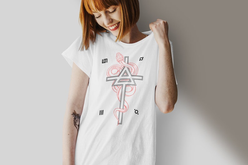 Thirty Seconds to Mars T-shirt Snake Triad Glyphs Fanart - Etsy UK