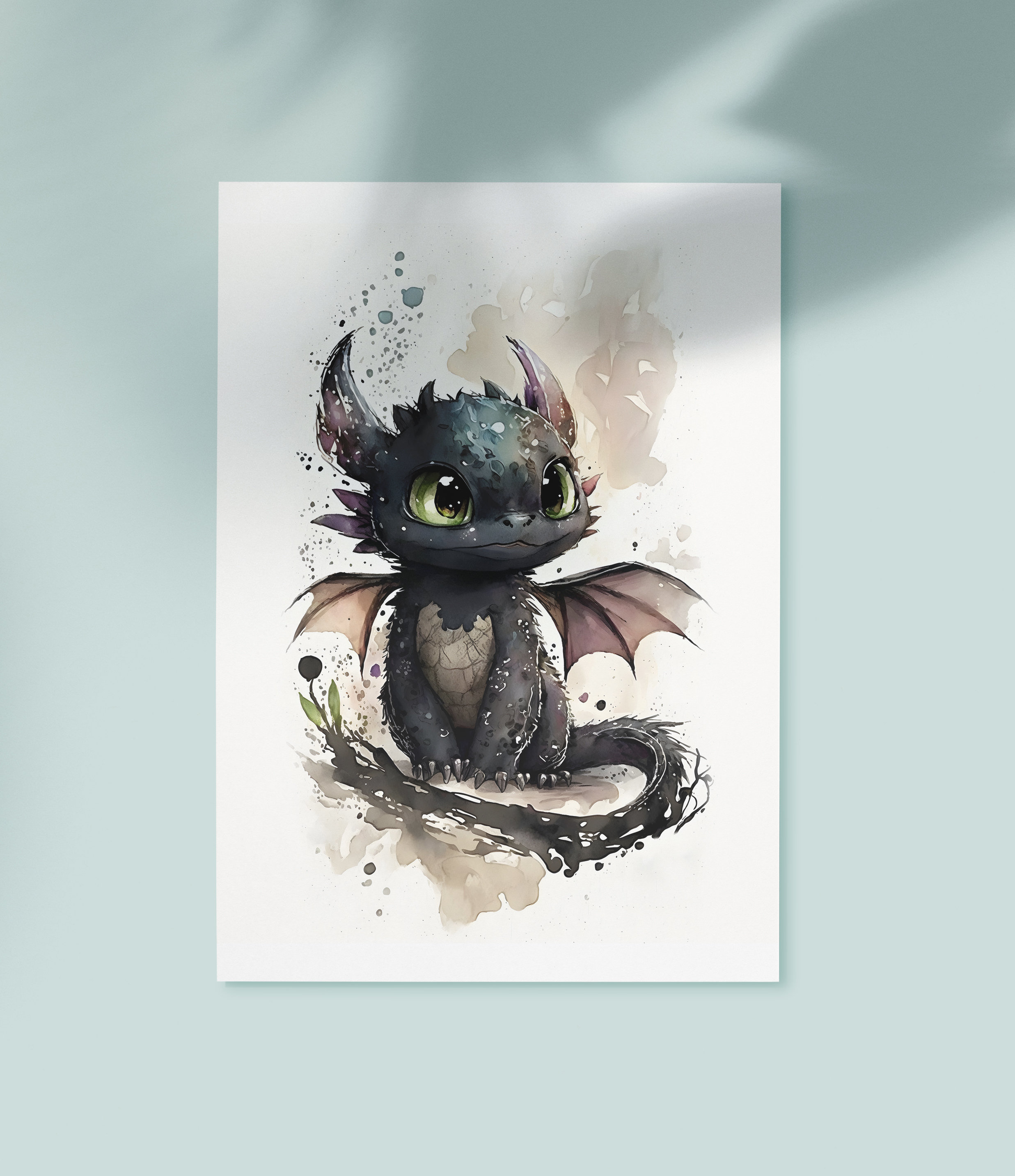 Toothless How to Train Your Dragon Print Poster Kids Party - Etsy