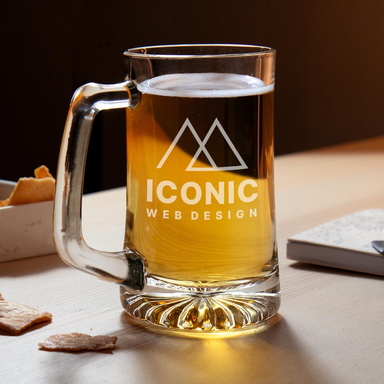Custom Logo Beer Glasses, Engraved Corporate Gift Stein - Etsy